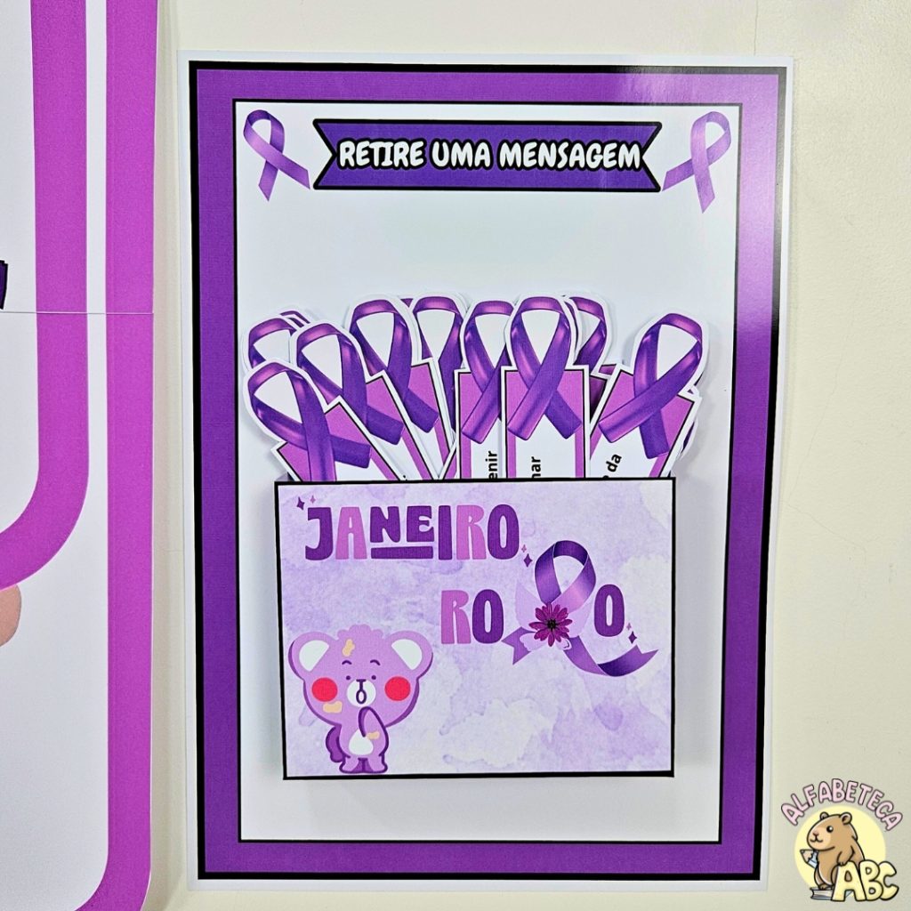 Painel – Janeiro Roxo - Saúde Criativa